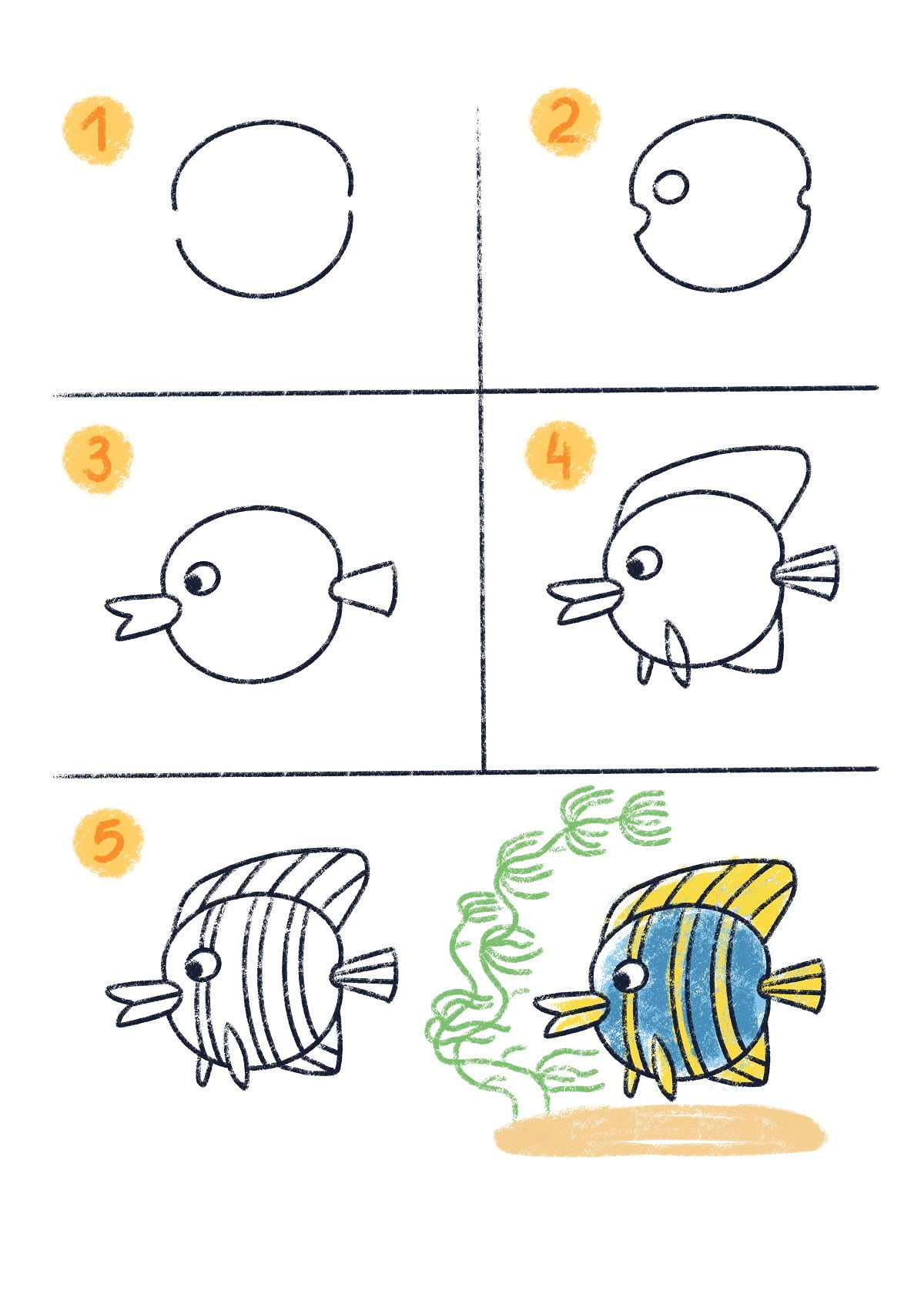 How To Draw A Cute Fish - 6 Ways (With Pictures)