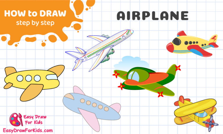 How To Draw An Airplane - 7 Ways (With Pictures)