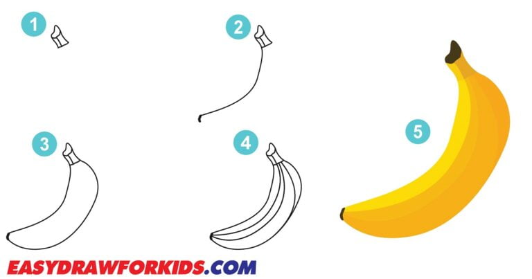 How To Draw A Banana - 8 Ways (With Pictures)