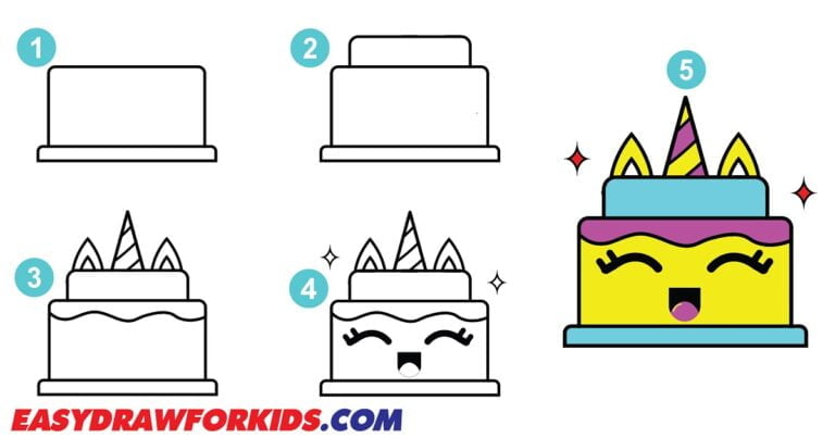 How To Draw A Birthday Cake - 5 Ways (With Pictures)