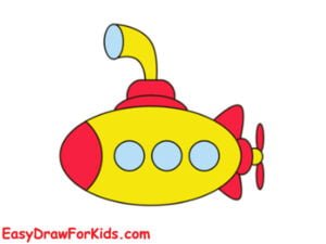 How To Draw A Submarine - 4 Ways (With Pictures)