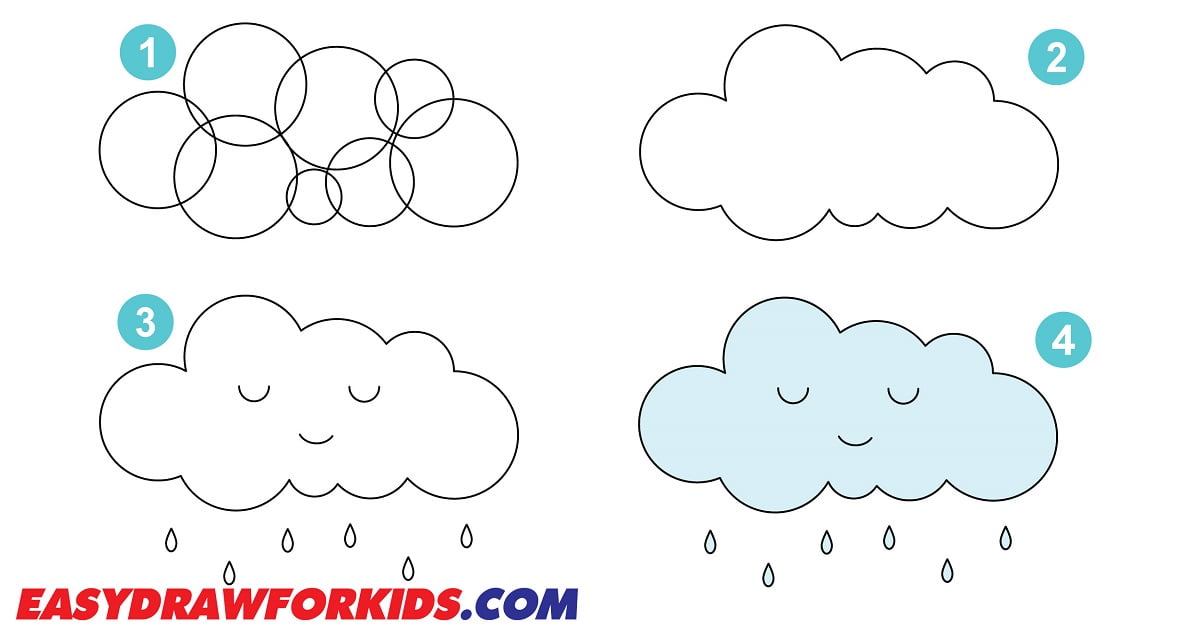 How To Draw Clouds - 4 Ways (With Pictures)