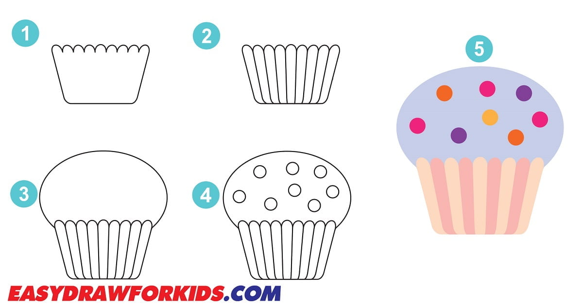 How To Draw A Cupcake - 7 Ways (With Pictures)