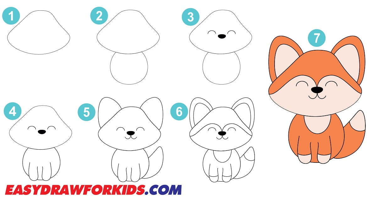 How To Draw A Fox – 7 Ways (With Pictures)