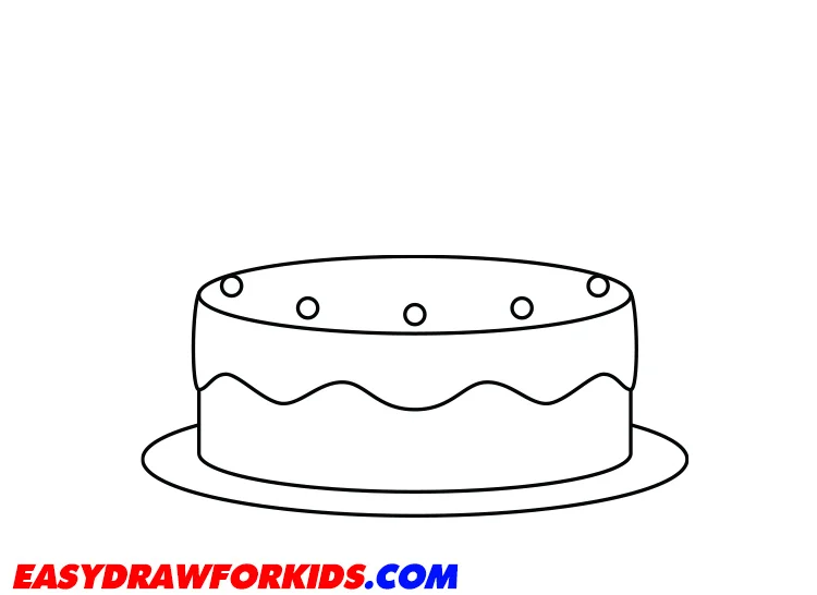 How To Draw A Birthday Cake - Easy Draw For Kids