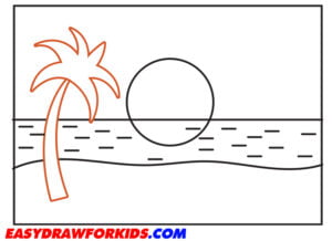 How To Draw A Beach - 10 Steps (With Pictures)