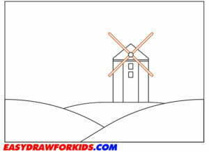 How To Draw A Windmill - 2 Ways (With Pictures)