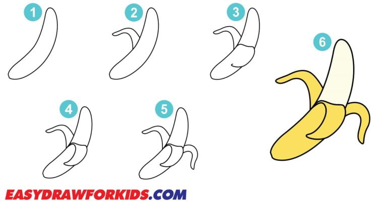 How To Draw A Banana - 8 Ways (With Pictures)