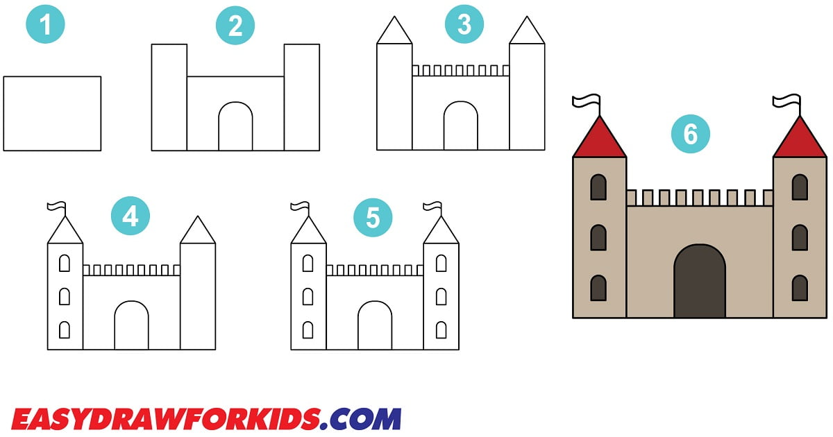 How To Draw A Castle - 4 Ways (With Pictures)