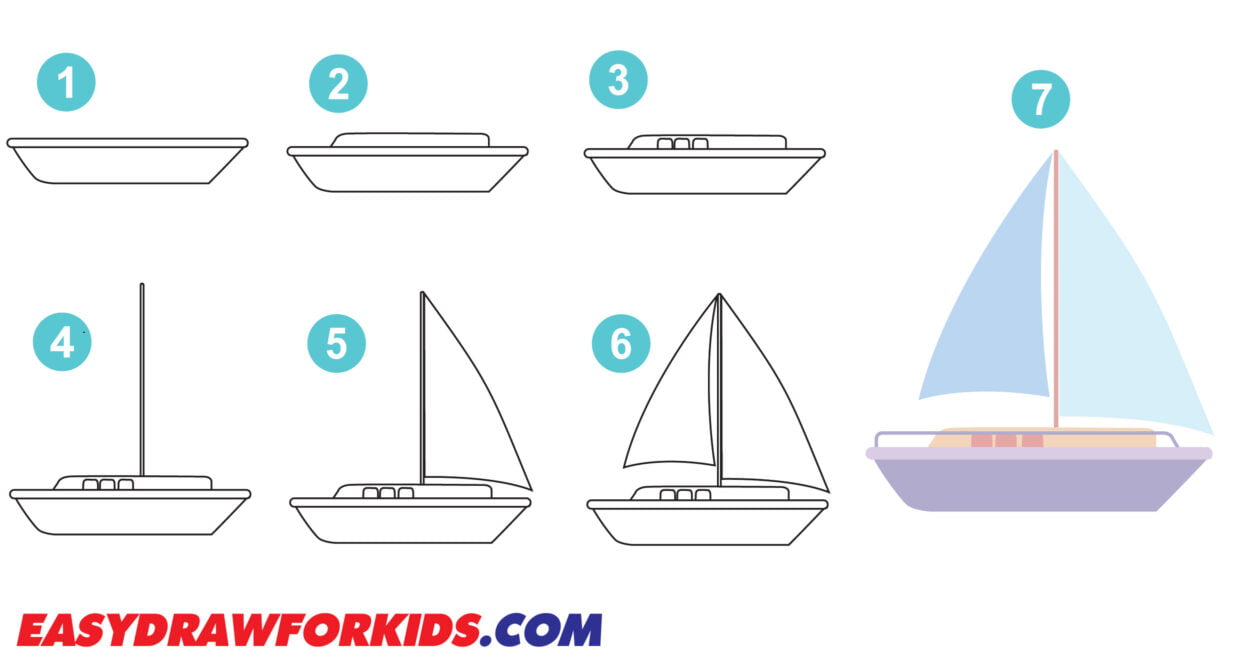 How To Draw A Boat – 8 Ways (With Pictures)