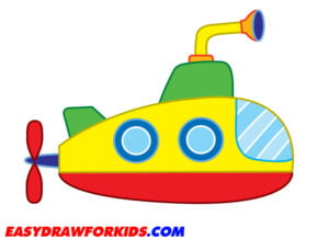 How To Draw A Submarine - 4 Ways (With Pictures)