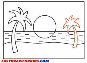 How To Draw A Beach - 10 Steps (With Pictures)