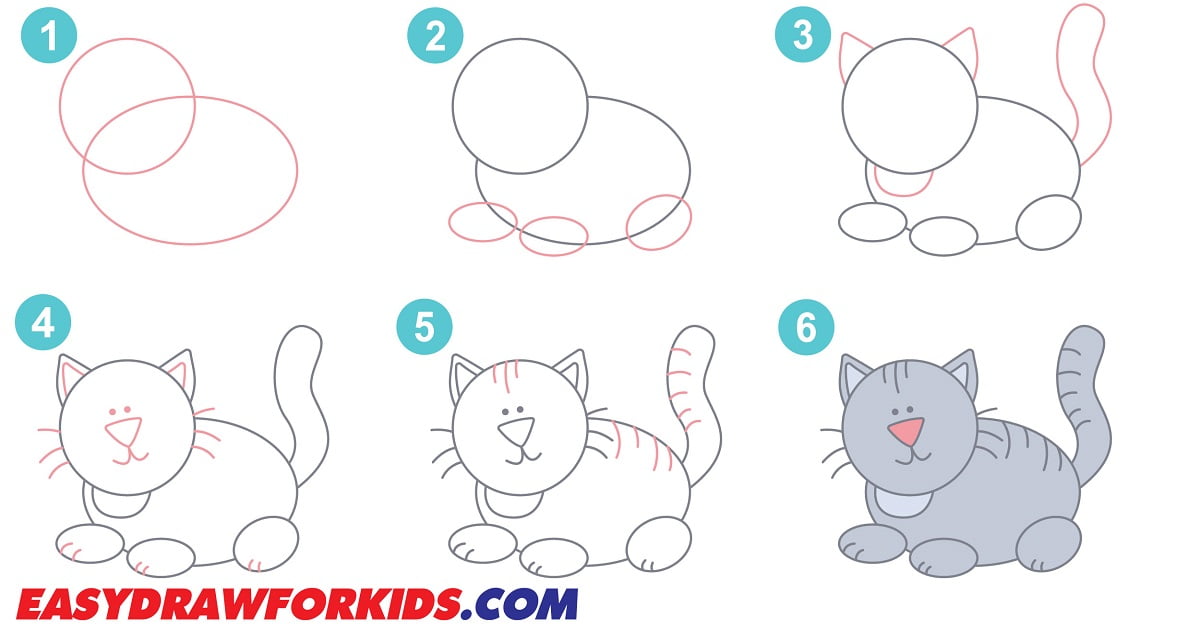How To Draw An Easy Cat