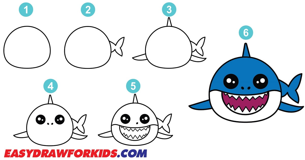 How To Draw A Shark - 7 Ways (With Pictures)