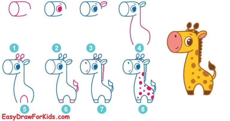 How To Draw A Giraffe – 7 Ways (With Pictures)