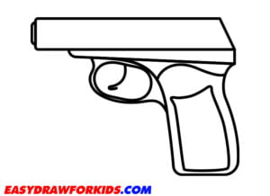 How To Draw A Gun - 8 Steps (With Pictures)