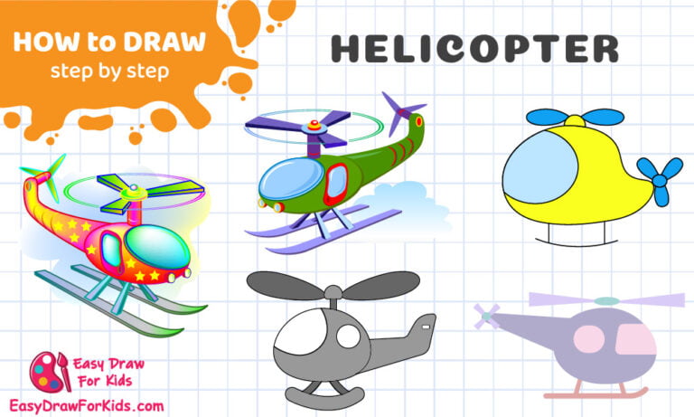 How To Draw A Helicopter - 5 Ways (With Pictures)