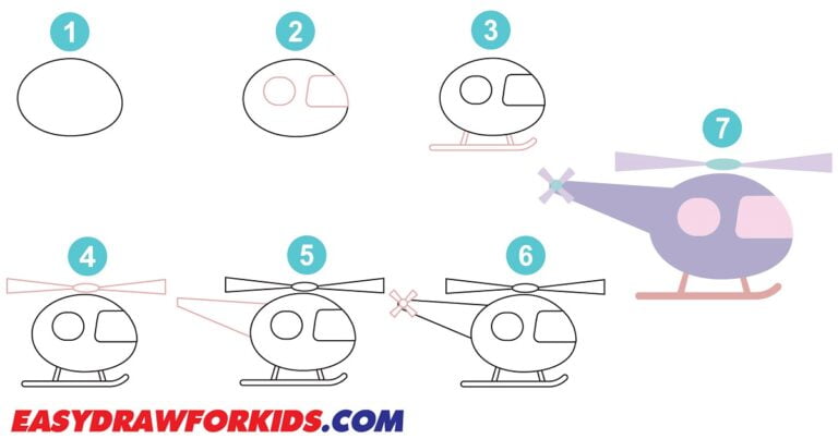 How To Draw A Helicopter - 5 Ways (With Pictures)