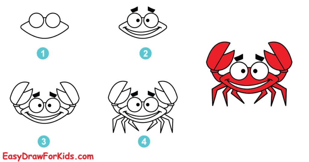 How To Draw A Crab – 9 Ways (With Pictures)