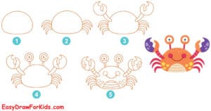 How To Draw A Crab – 9 Ways (With Pictures)