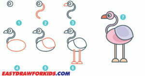 How To Draw A Flamingo - 4 Ways (With Pictures)