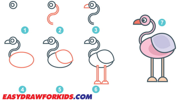 How To Draw A Flamingo - 4 Ways (With Pictures)