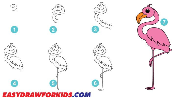 How To Draw A Flamingo - 4 Ways (With Pictures)