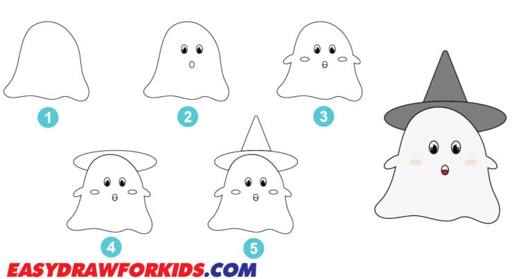 How To Draw A Ghost - 4 Ways (With Pictures)