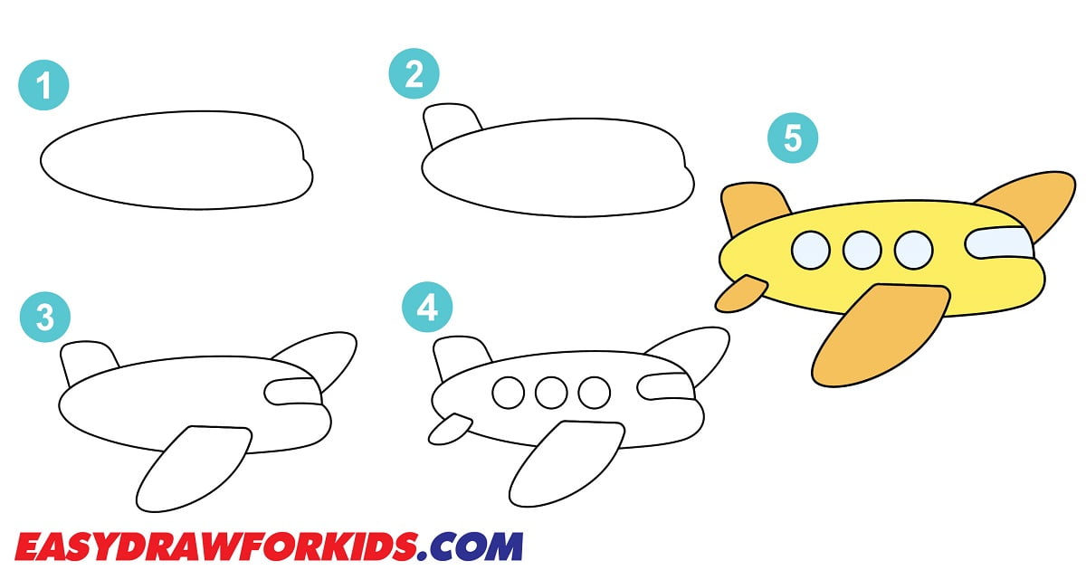 How To Draw An Airplane - 7 Ways (With Pictures)