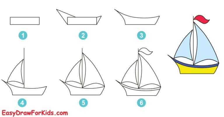How To Draw A Boat – 8 Ways (With Pictures)