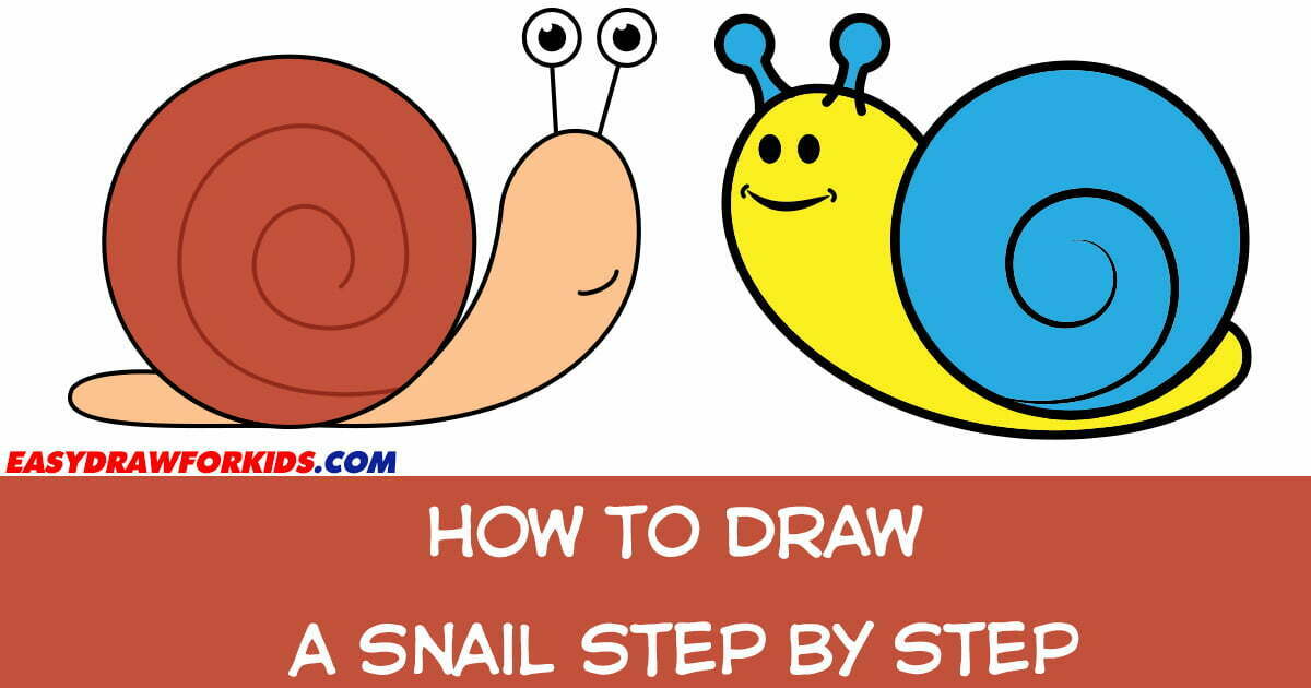 How To Draw An Apple Snail Printable Step By Step Drawing