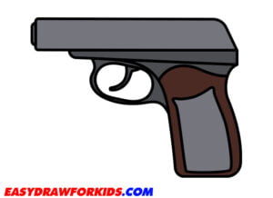 How To Draw A Gun - 8 Steps (With Pictures)