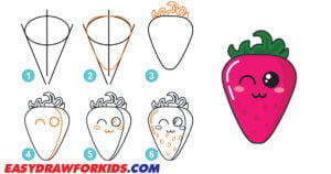How To Draw A Strawberry - 5 Ways (With Pictures)