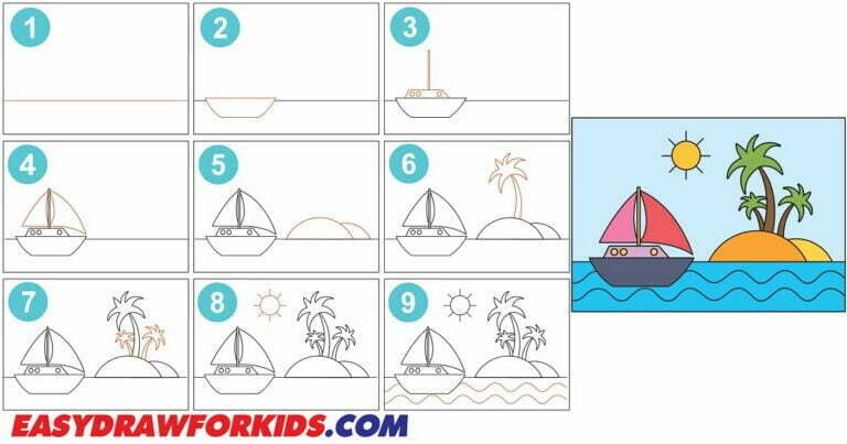 How To Draw An Island - 10 Steps (With Pictures)