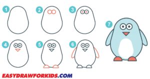 How To Draw A Penguin – 4 Ways (With Pictures)