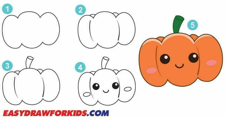 How To Draw A Pumpkin - 5 Ways (With Pictures)