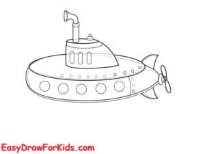 How To Draw A Submarine - 4 Ways (With Pictures)