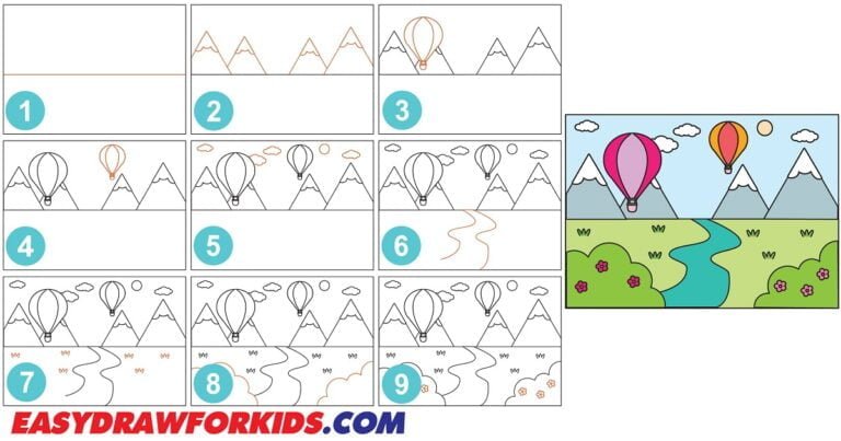 How To Draw A River - 10 Steps (With Pictures)