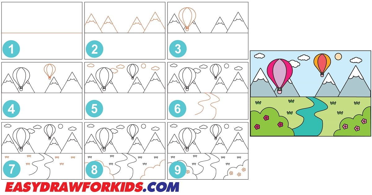 How To Draw A River - 10 Steps (With Pictures)