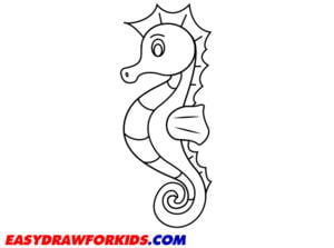 How To Draw A Seahorse - 4 Ways (With Pictures)