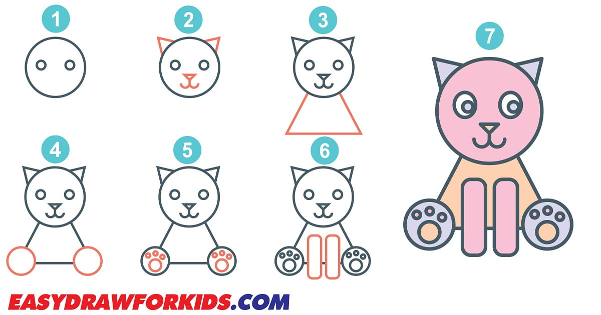 How To Draw An Easy Cat