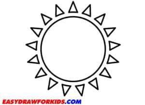 How To Draw The Sun - 4 Ways (With Pictures)