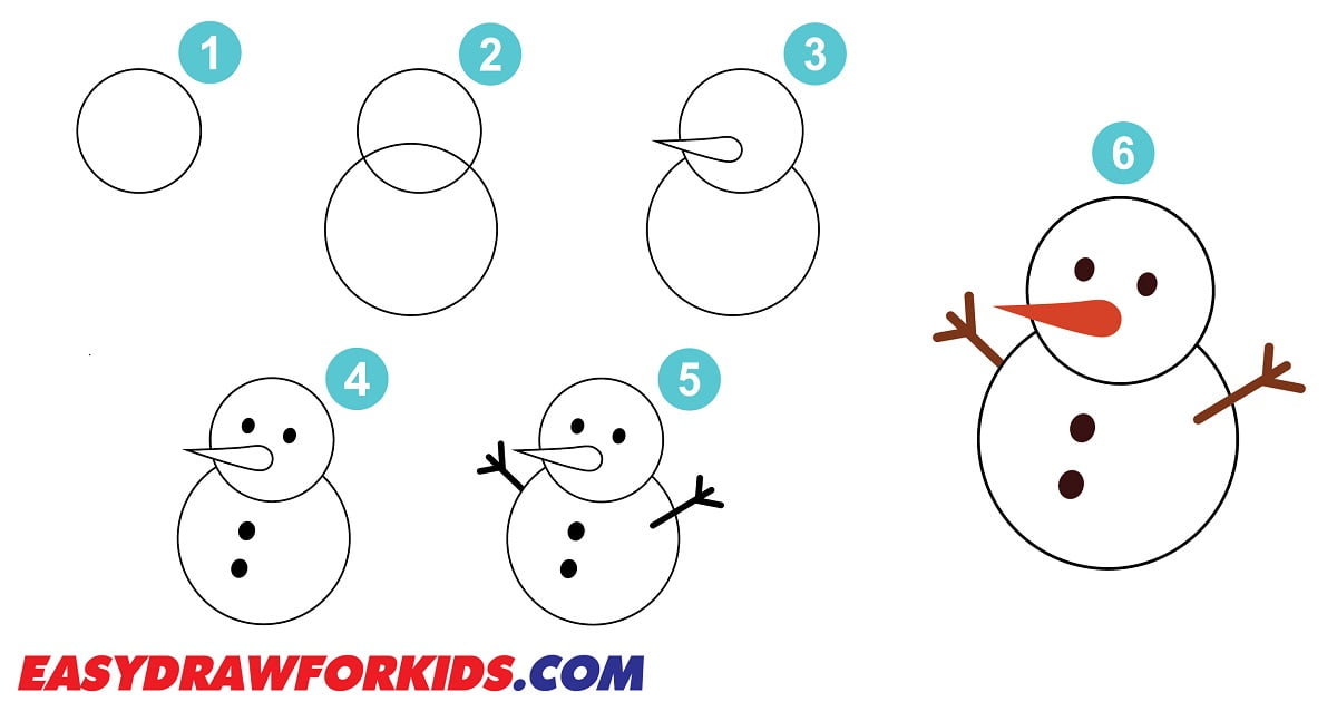 How To Draw A Snowman
