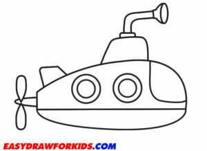 How To Draw A Submarine - 4 Ways (With Pictures)