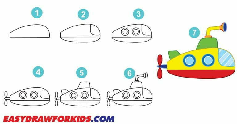 How To Draw A Submarine - 4 Ways (With Pictures)