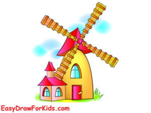 How To Draw A Windmill - 2 Ways (With Pictures)