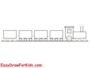 How To Draw A Train - 4 Ways (With Pictures)