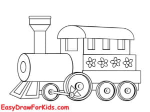 How To Draw A Train - 4 Ways (With Pictures)