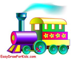How To Draw A Train - 4 Ways (With Pictures)