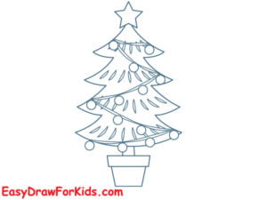 How To Draw A Christmas Tree - 5 Ways (With Pictures)